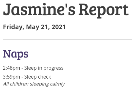 How to Add a Sleep Check Entry