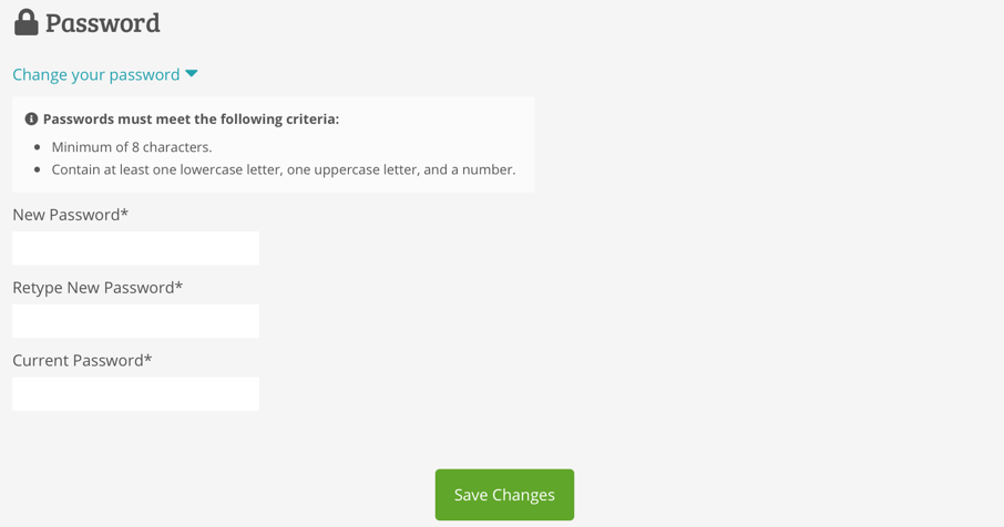 How to Change My Password – Parent