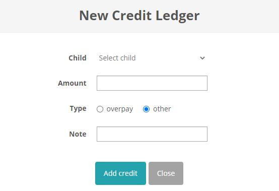 How to Create a Credit Ledger – Director