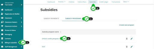 How to Add a Subsidy Agreement - Director