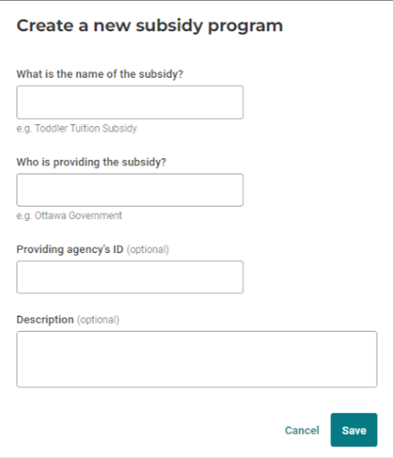 How to Add a Subsidy Program - Director