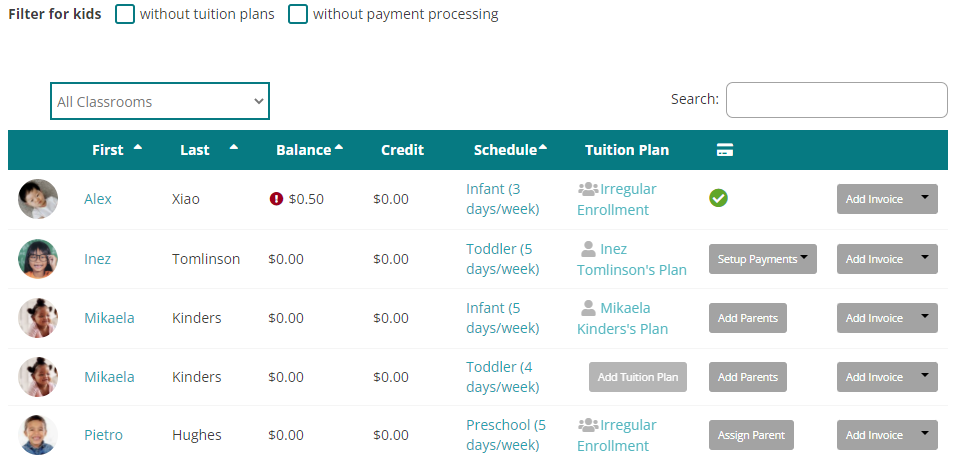 How to Add Children to a Tuition Plan – Director