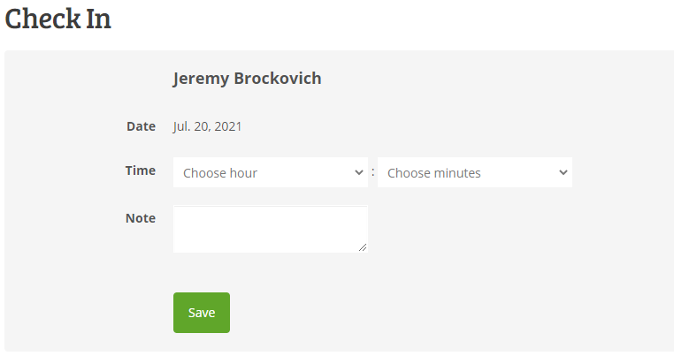How to Add an Attendance Record – Director
