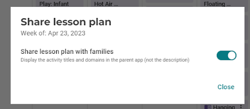How to Share the Lesson Planner with Families