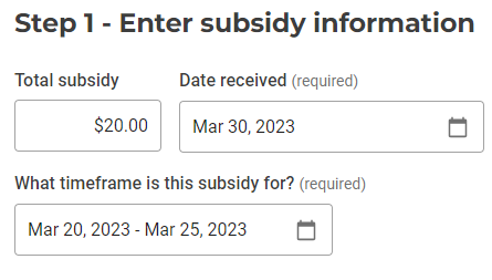 How to Record Subsidies - Director