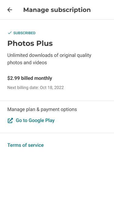 How to Manage the Photo Plus Subscription – Parent