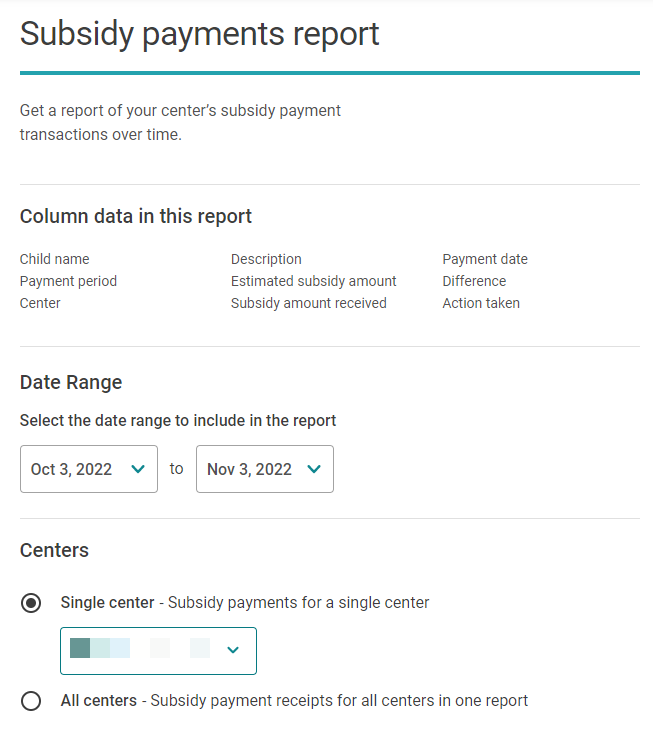How to Pull a Subsidy Payments Report – Director