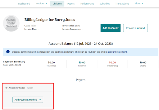 Payers Page Overview
