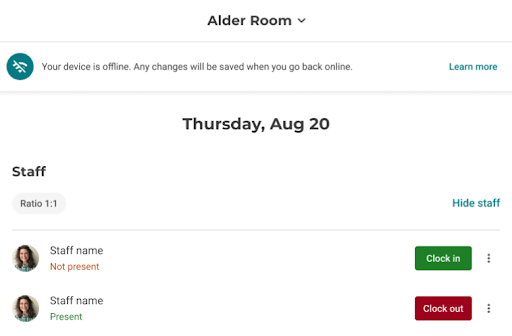 Offline Attendance Overview