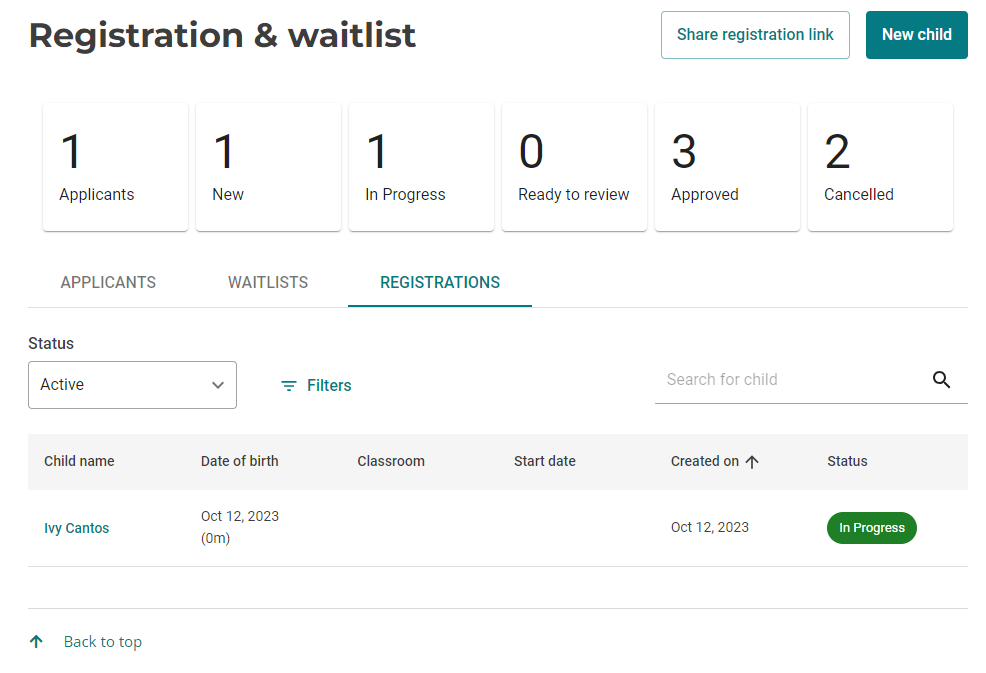 Online Registration and Waitlist Overview