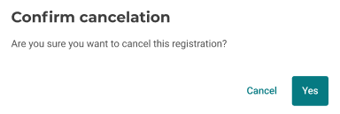 How to Cancel a Registration