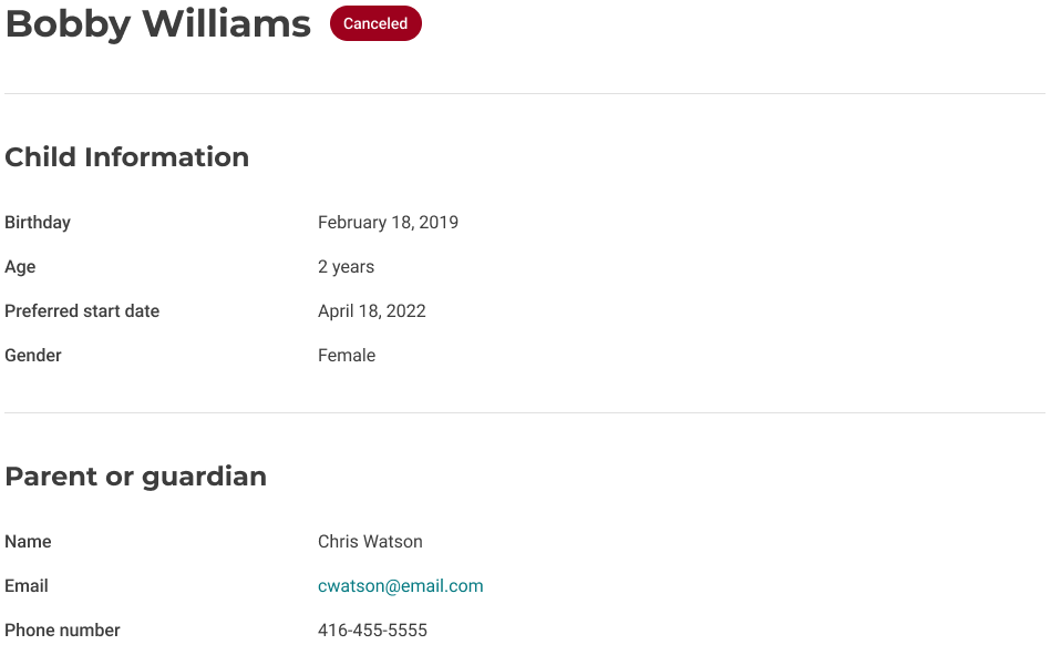 How to Cancel a Registration