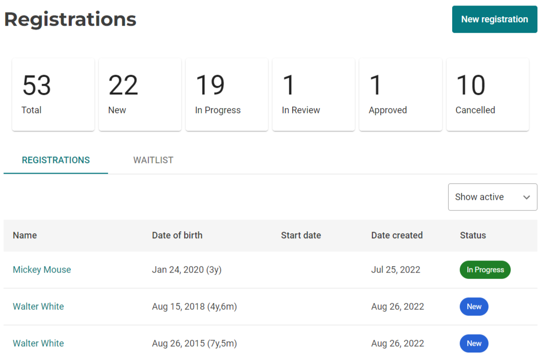 How to Enroll a Child from Registration and Waitlist