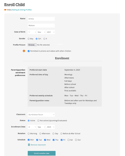 How to Enroll a Child from Registration and Waitlist