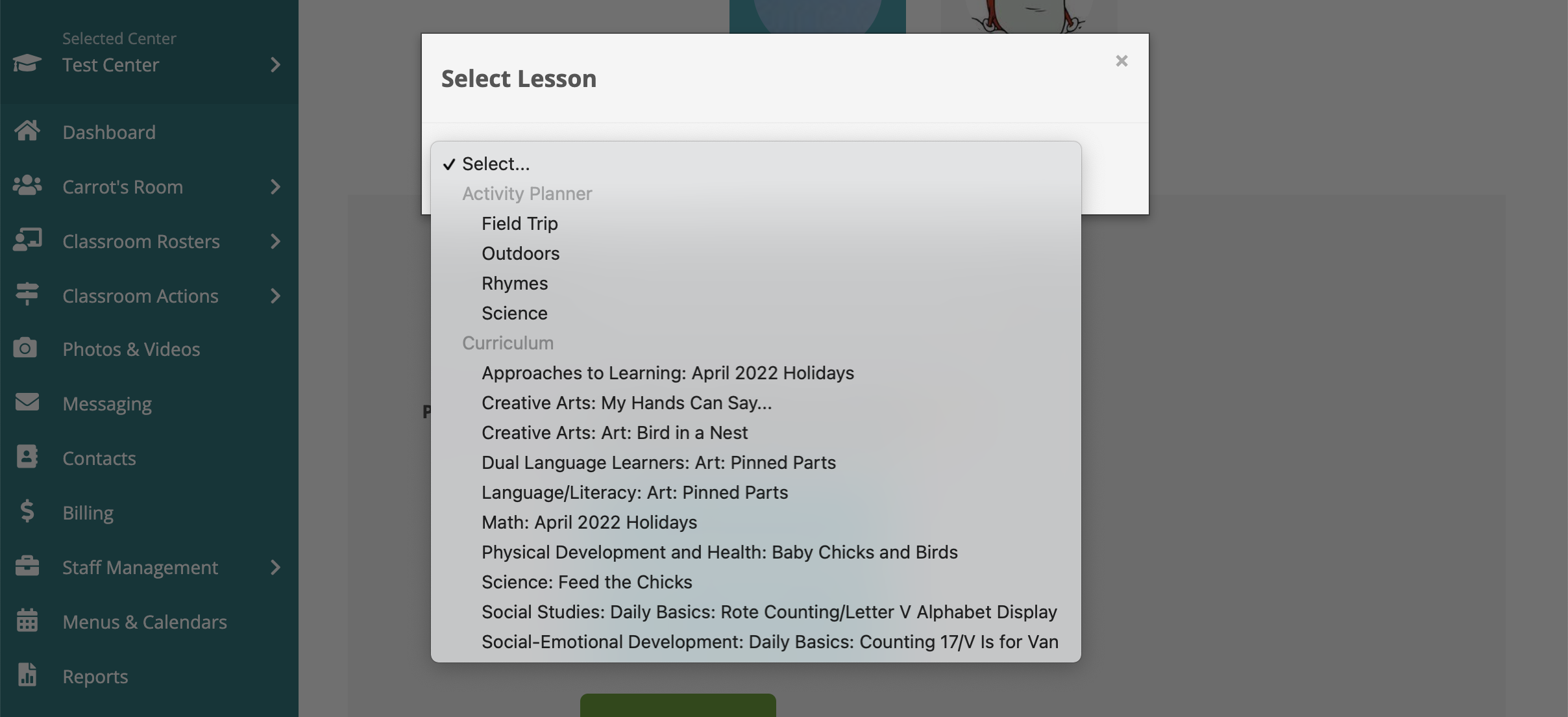 How to Import a Lillio Curriculum Lesson into an Activity Entry