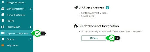 KinderConnect Integration in Lillio